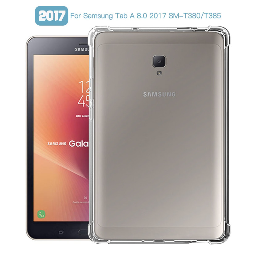 เคสซิลิโคน TPU แบบใส กันกระแทก สําหรับ Samsung Galaxy Tab A 8.0 2017 SM ...