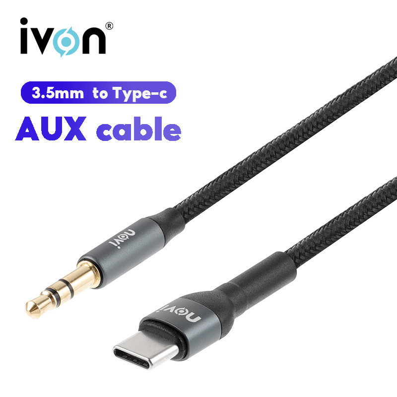 Ivon Type-c ถึง 3.5 มม.สายสัญญาณเสียงรถยนต ์ เพื ่ อบันทึก AUX อินเทอร ...