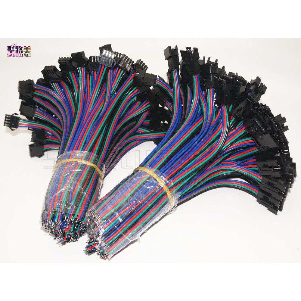 10/20 คู่ 2pin/3pin/4pin/5pin/6pin RGBCCT SM JST LED Connector สาย 22/20AWG 3/4/5/6 Pin สายไฟ ...