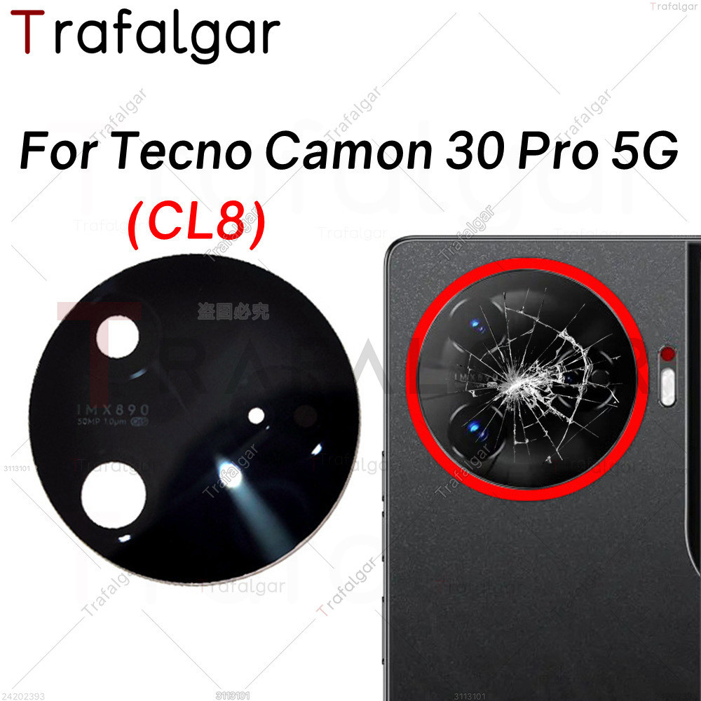 ฝาครอบเลนส์กล้องด้านหลังสําหรับ Tecno Camon 30 Pro 5G CL8 เปลี่ยนด้วย ...