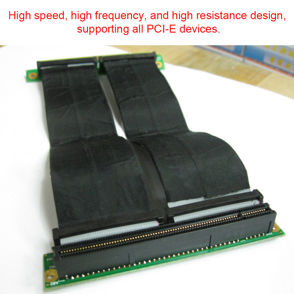Pci-e PCI Express 16X Riser การ์ด Extender Flex Cable สําหรับ 1U 2U ...