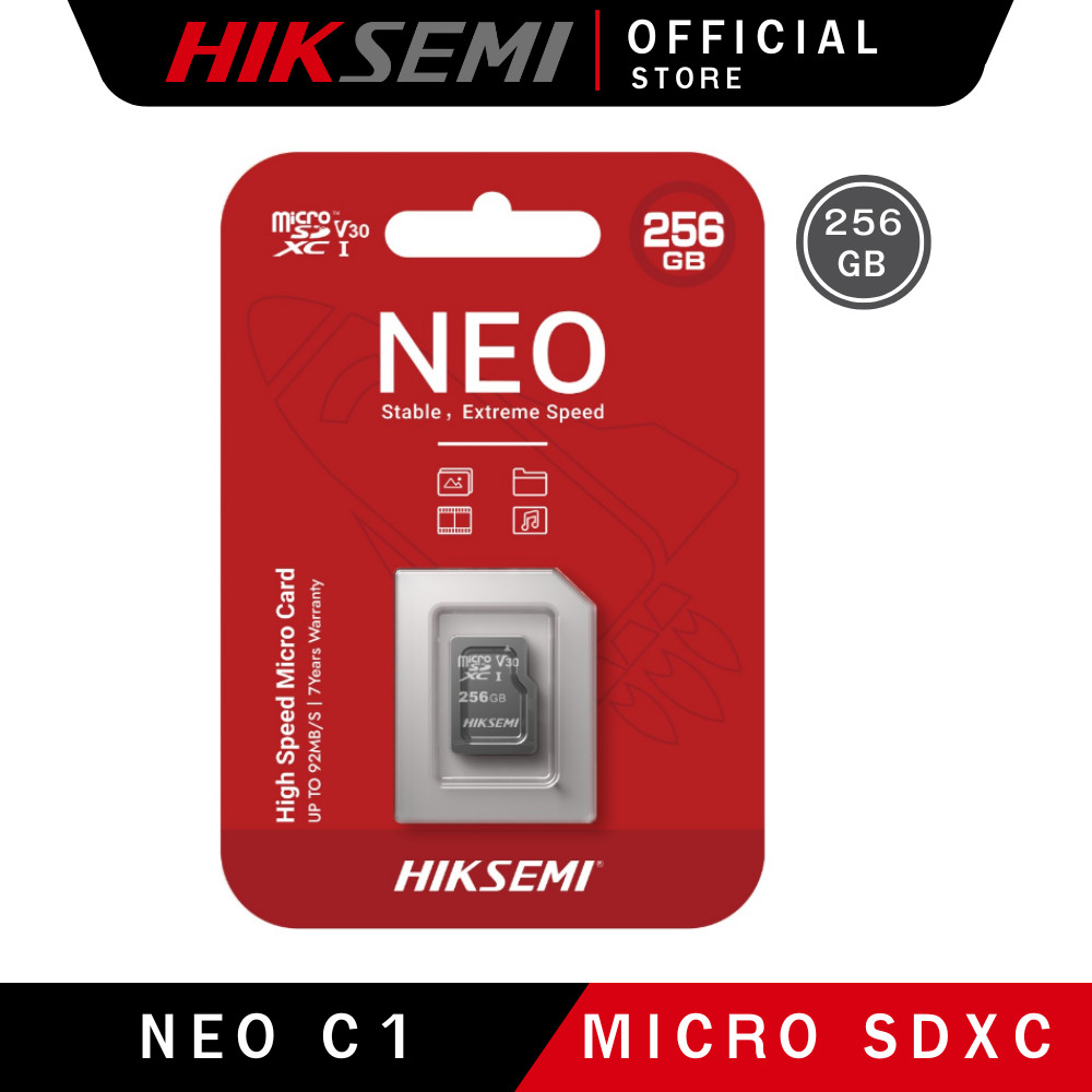 HIKSEMI NEO C1 256GB HIGH SPEED MICRO CARD CLASS 10 WARRANTY 7 YEARS (HS-TF-C1) | Shopee Thailand