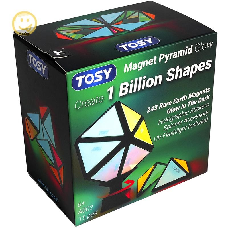 Piqging Magnet Pyramid Glow - 1 Cube เปลี่ยนเป็น 1 พันล้านรูปทรง 243 ...