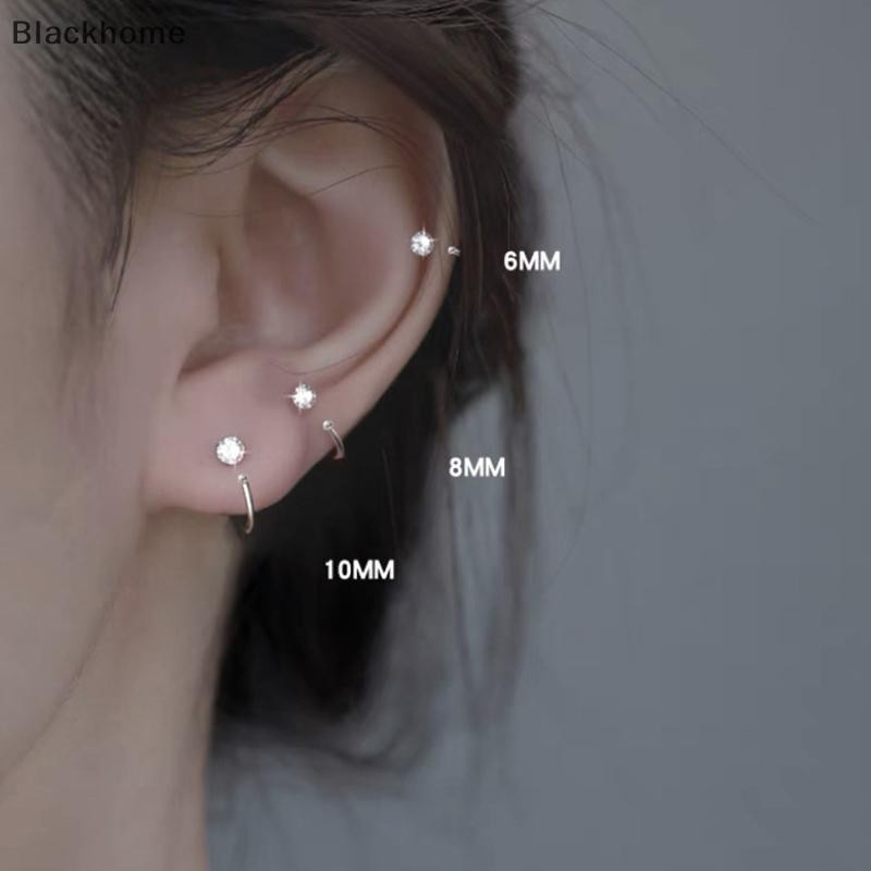 Ack 1 PC สแตนเลส CZ เจาะต่างหู Studs หูกระดูกกระดูกอ่อน Helix Tragus ...