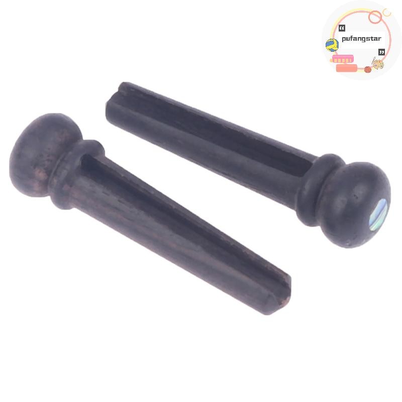 Pufangstar 6 ชิ้นกีตาร์พื้นบ้าน Ebony String กรวย Solid String Verbra ...