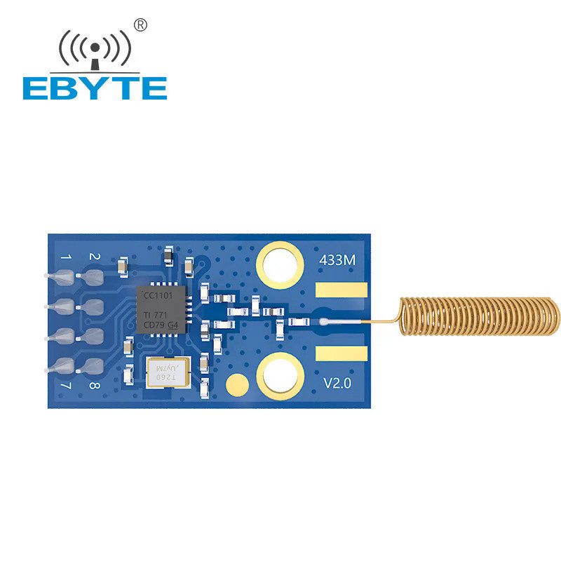 CC1101 Chip 433MHz Wireless Transceiver Module EBYTE E07-M1101D-TH ...