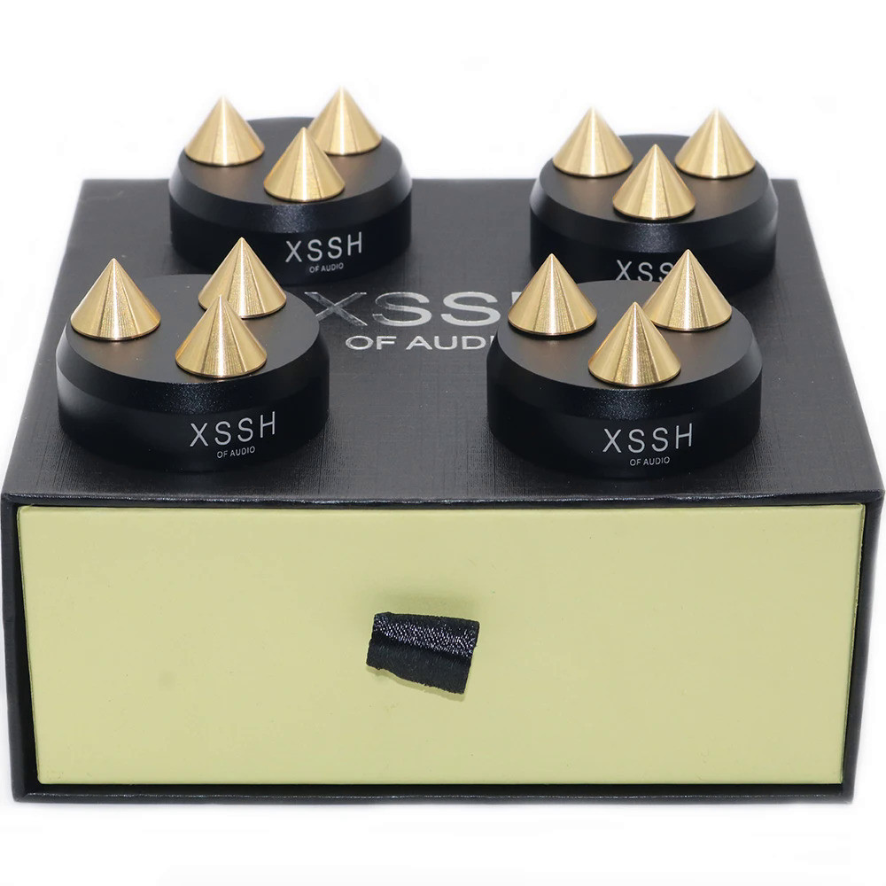 โฮมเธียเตอร ์ ระบบ XSSH Audiophile Shock Damping Pad ลําโพงไฮไฟ CD เครื ่ องขยายเสียงอลูมิเนียม ...