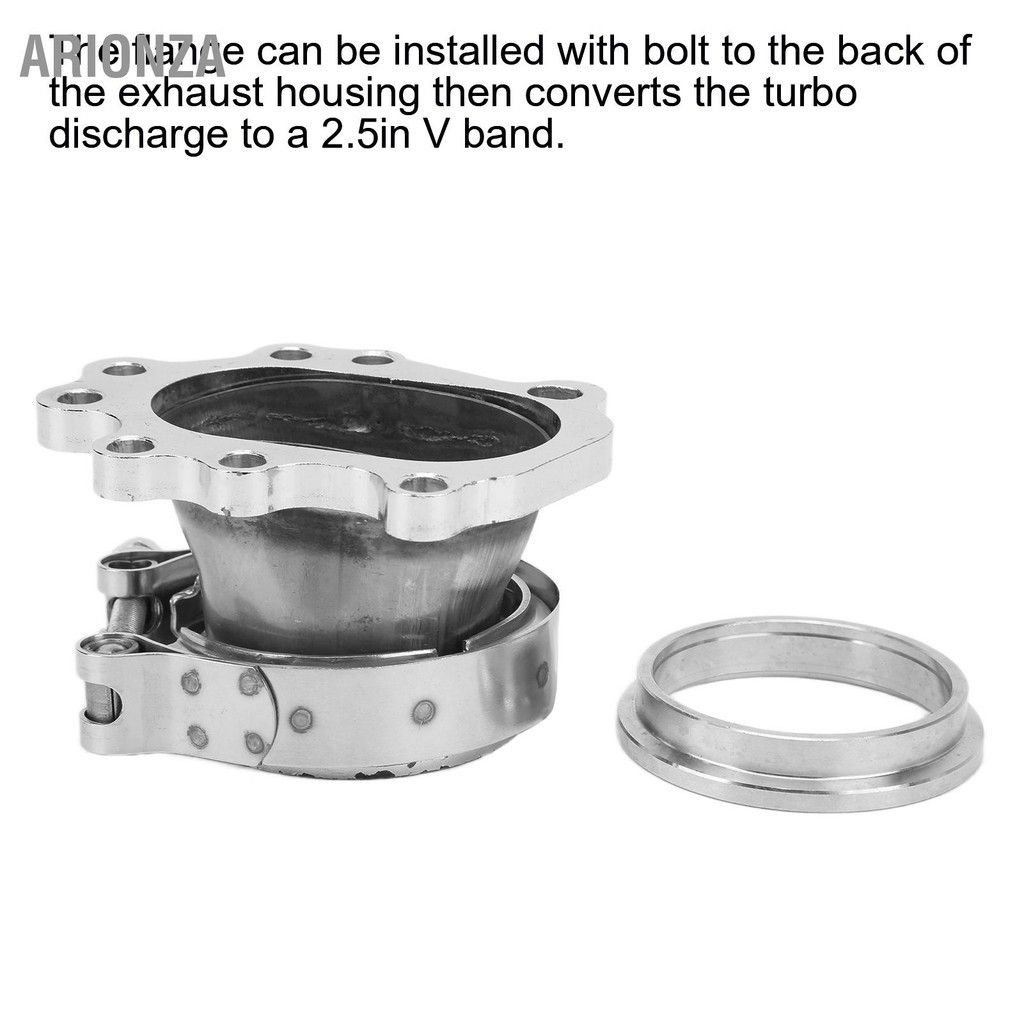ARIONZA 8 Bolt Turbo Downpipe หน้าแปลนสแตนเลส 2.5in V Band เปลี่ยนอะแดป ...