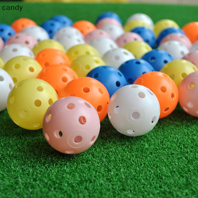 Ndy 20 ชิ้น Hollow พลาสติกฝึกซ้อมลูกกอล์ฟลูกกอล์ฟ Air Flow Balls 20 ...