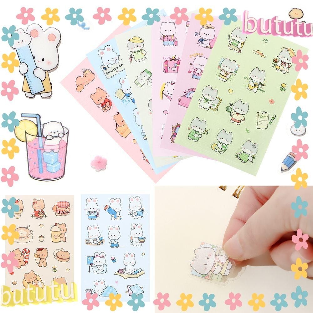 Buutu สติ ๊ กเกอร ์ บัญชีมือ อุปกรณ ์ นักเรียน สมุดภาพ | Shopee Thailand