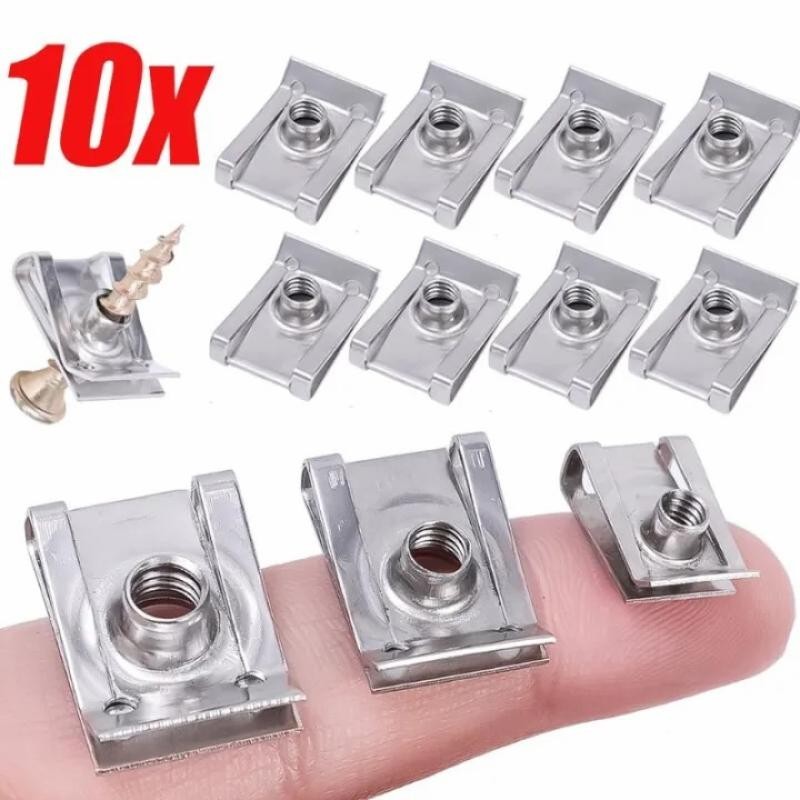 10 ชิ้นรถโลหะ U-Shaped Lug Nuts - Universal, Anti-Rust - กันชนรถ ...