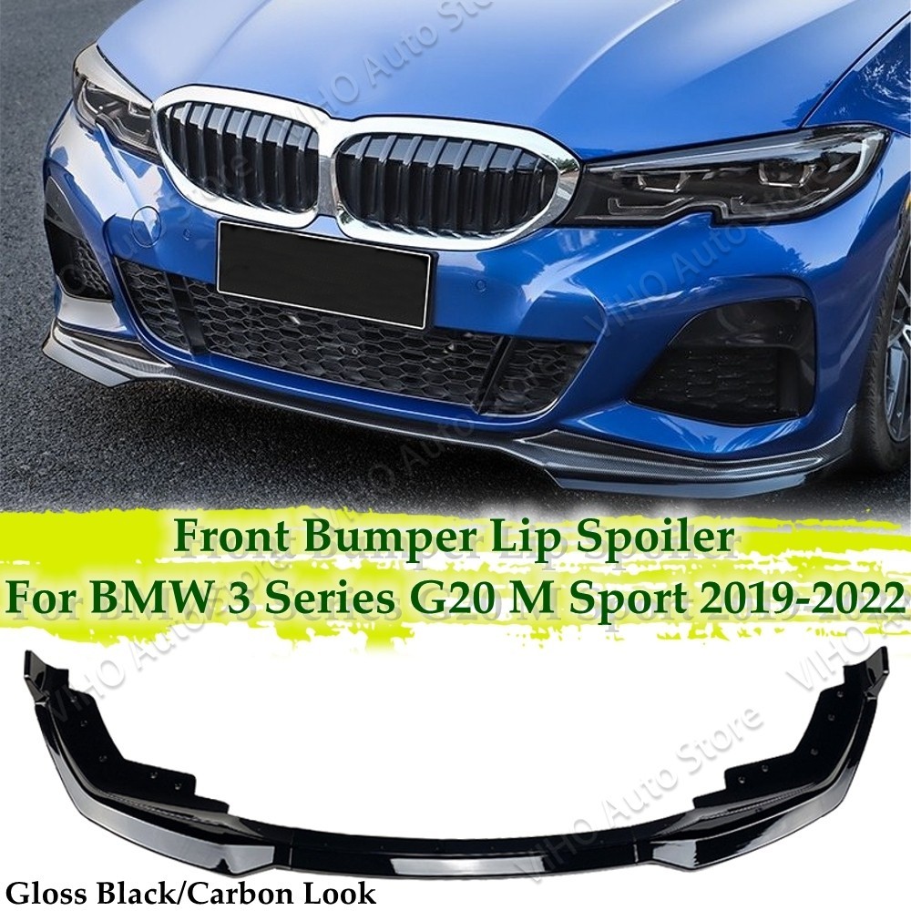 สําหรับ BMW G20 G21 Pre-Lci M Performance สไตล์กันชนหน้า Splitter สปอยเลอร์ Diffuser320i 320d ...