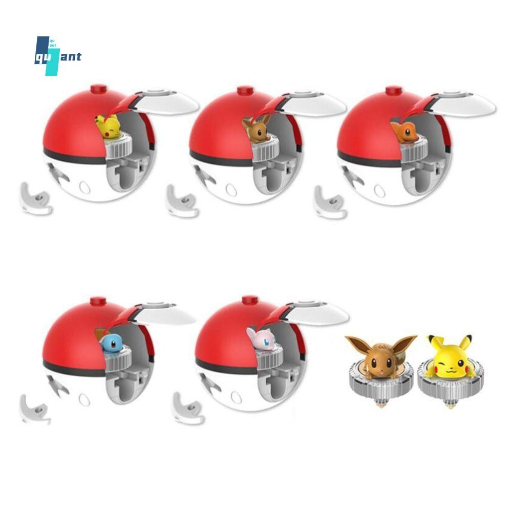 Quantumsky Pokemon Rotary Gyro เด็กของขวัญการ์ตูนหมุนเกมต่อสู้โลหะ Gyro ของเล่น Interactive เกม ...
