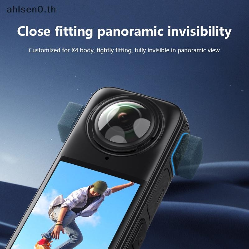 Ahlsen0 VRIG ไมค์ลม Muff ไมโครโฟนกระจกไมโครโฟนกระจกสําหรับ Insta360 X4/X3 อุปกรณ์เสริม th ...