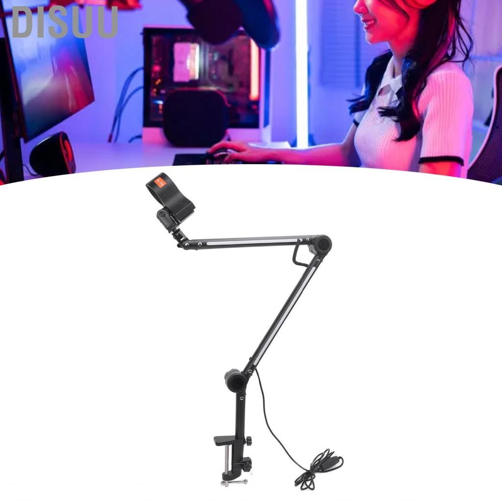 Disuu Boom Arm พร้อม RGB Light Microphone Stand Desk Mount Clamp และ 3/ ...