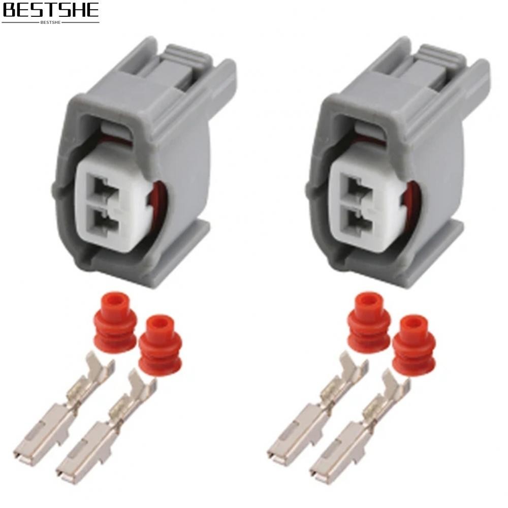 {bestshe}Integrated Automatic Cone Connector Waterproof 2pin Fuel ...