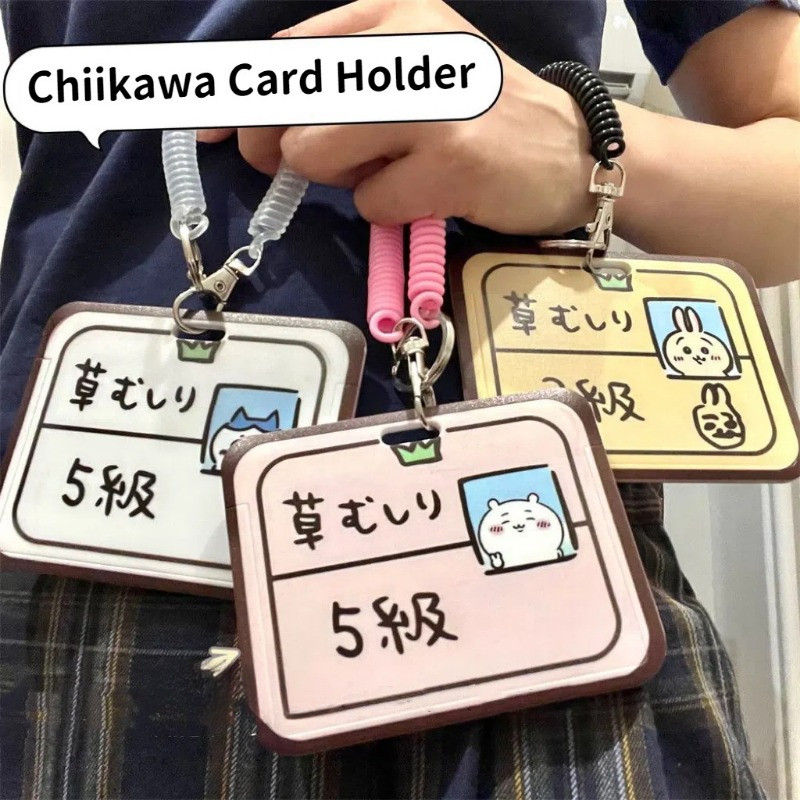 การ์ตูน Chikawa Card Case Kawaii Hachiware Usagi การ์ด 3 นิ้วจัดเก็บ ...