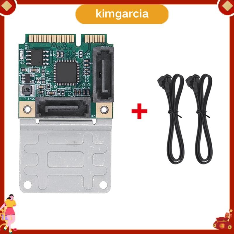 kimgarcia Mini PCI-E SATA 2 พอร์ต SATA III 6G Mini PCI Express Controller การ์ด SATA3.0 Mini PCI ...