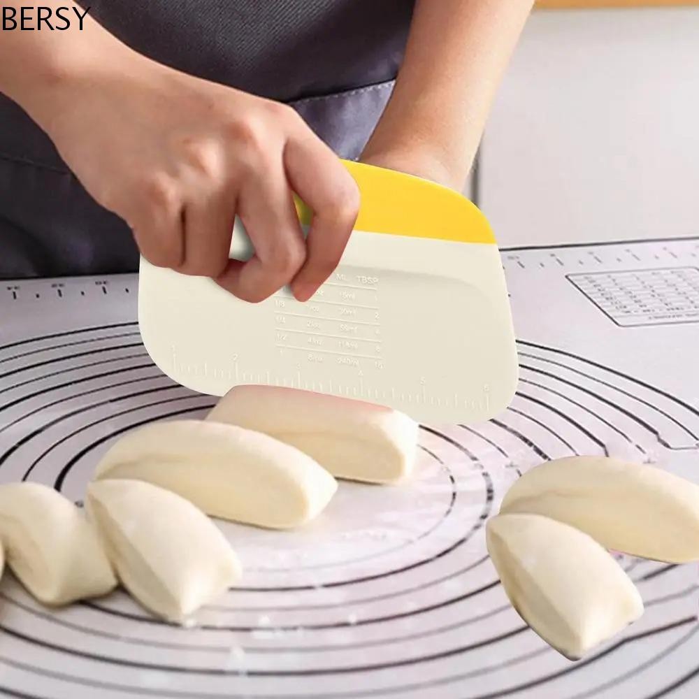 Besy 2PCS Bench Scraper,พลาสติกDIY Dough Pastry Cutter,แบบพกพาอเนก ...