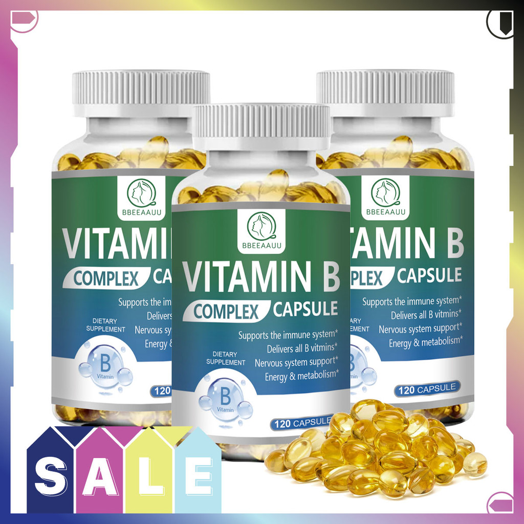 BBEEAAUU Vitamin B Capsules คลายความเครียด ผ่อนคลายอารมณ์ เสริมสร้าง ...