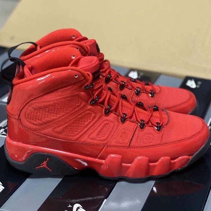 [คุณภาพอันดับ Gd] Air Jordan 9 Retro Particle สีเทา Chile Red Fire AJ9 ...