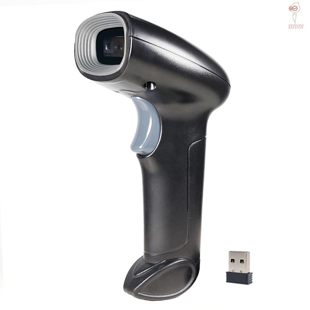 [XSTH ] 2d 1D Barcode Scanner 2.4G Wireless USB Wired Connection ...