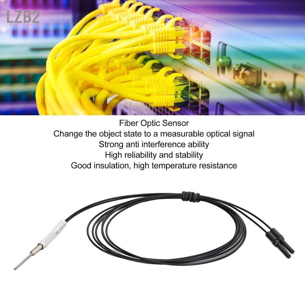 LZB2 ไฟเบอร์ออปติกเซนเซอร์ Diffuse Reflection Digital Optical Cable ...