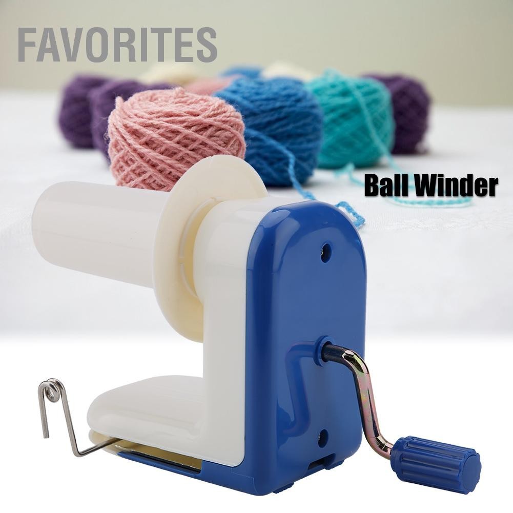 Favorites แบบพกพาเส้นด้าย Winder มือดำเนินการขนสัตว์ String Fiber Ball ...