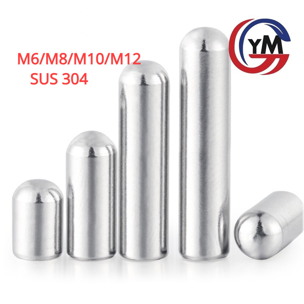 [YMH1] หมุดพิน ปิ๊น สลัก แกนเดือย สแตนเลส 304 กลม / Solid Parallel / Dowel Pins SUS304 M6/M8 ...