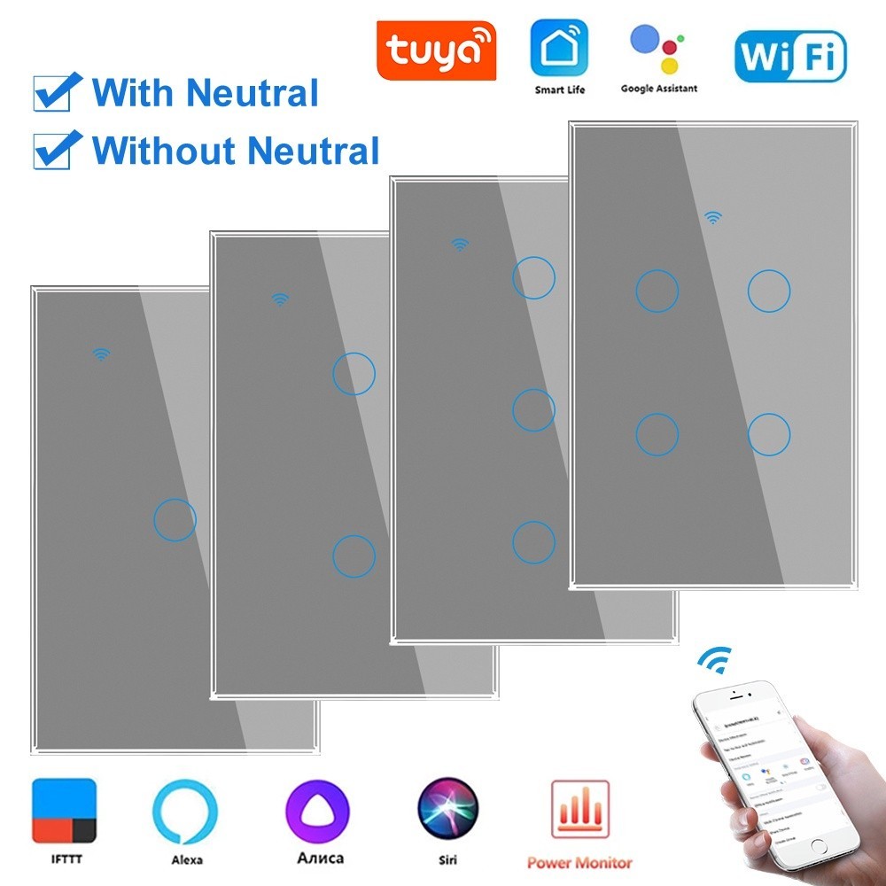 VISWE tuya smart switch tuya wifi tuya smart life grey switch switch ...
