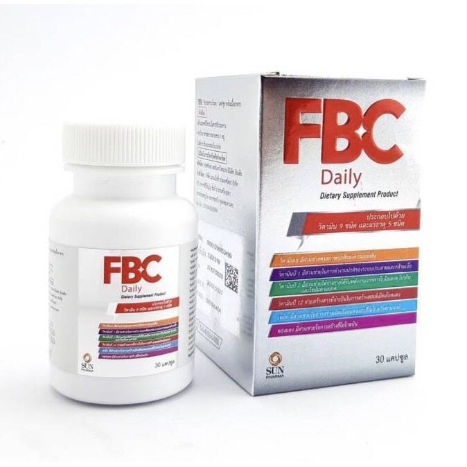 [EXP.24/04/2025] FBC เดลี่ วิตามินและแร่ธาตุ บรรจุ 30 แคปซูล FBC Daily Supplement Product 30 ...