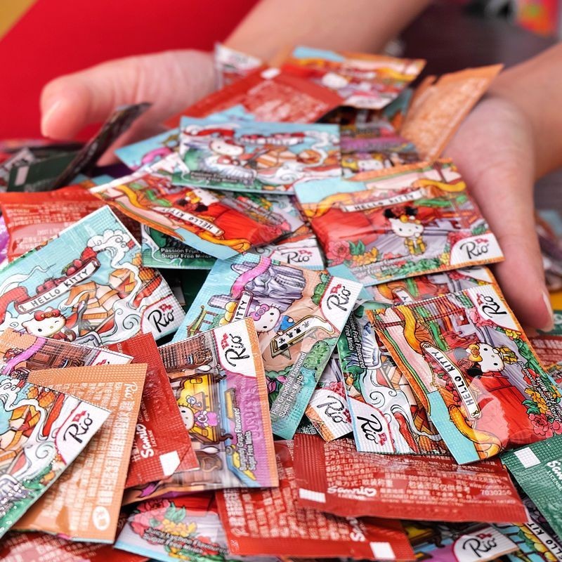 Rio Hello Kitty Candy ขนมถุงเล็กๆให้รางวัลนักเรียนป้องกันการง่วงนอนม ...