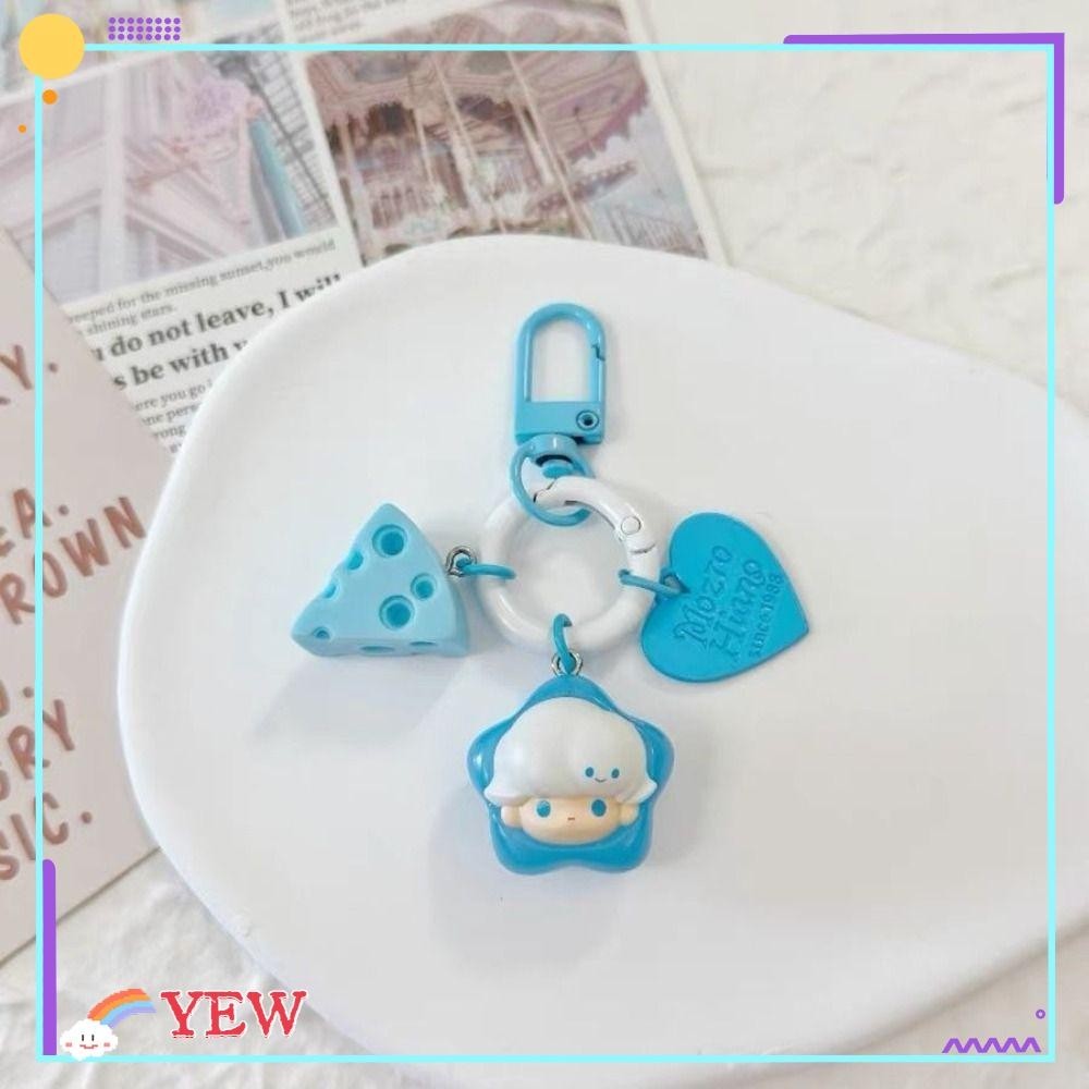 Yew จี้ห้อยกระเป๋า, POP MART พวงกุญแจการ์ตูน Labubu, ของขวัญพวงกุญแจรถ ...