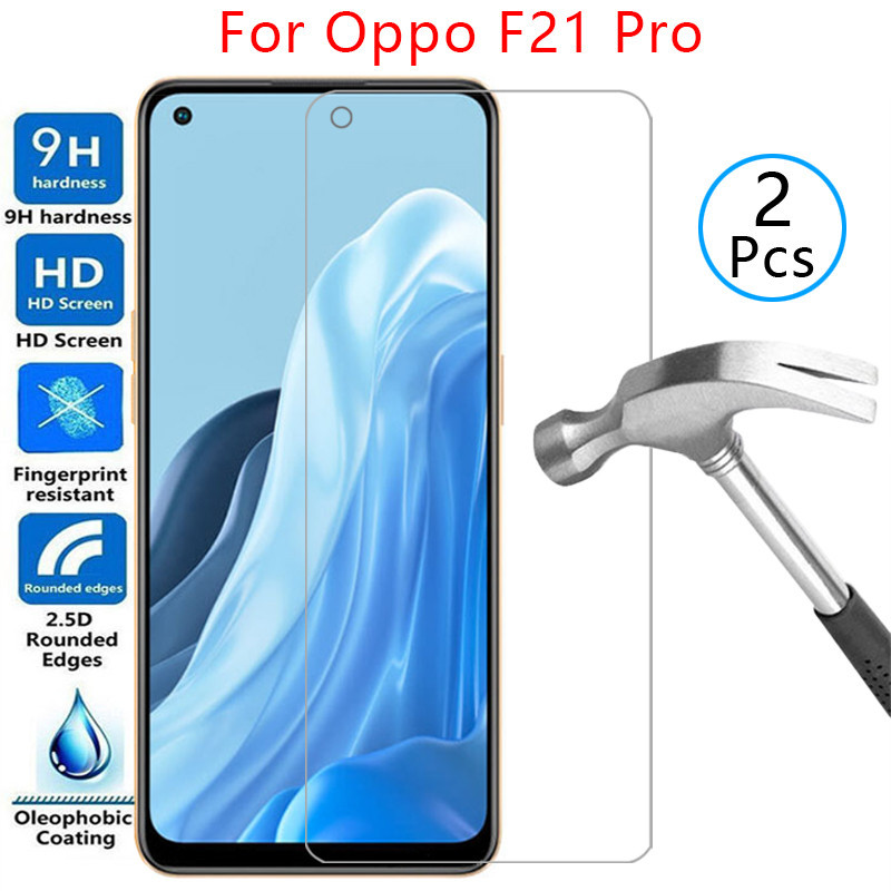กระจกนิรภัยป้องกันหน้าจอสําหรับoppo f21 pro 4g 5GฝาครอบบนOppof21 f 21f ...