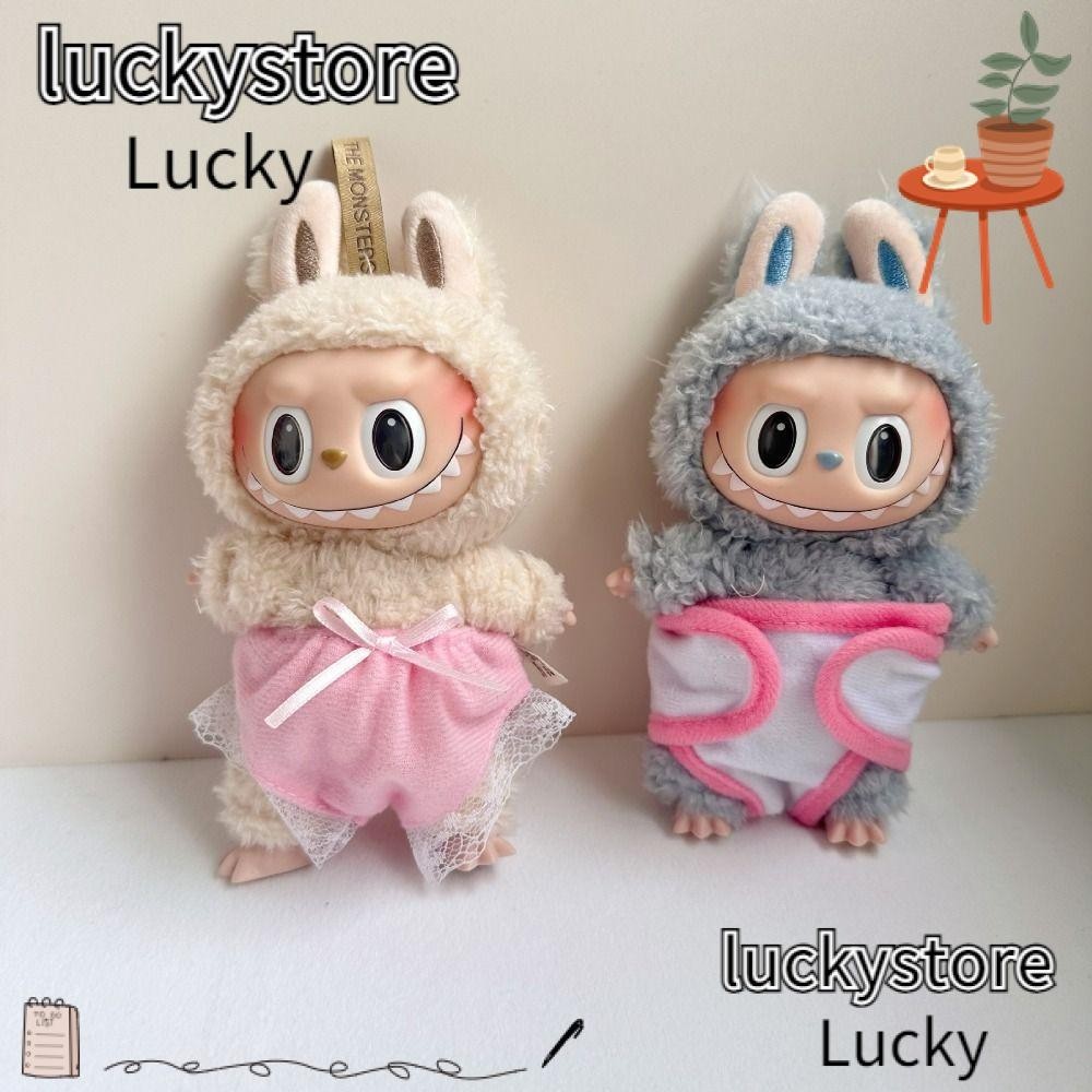 Lucky Doll Shorts, Cotton Kawaii Labubu Doll Clothes, Multi-color ...