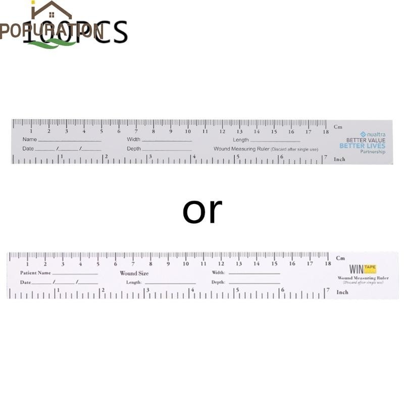 Pop 18 ซม. 7 Educre Wound Ruler PAPER 18 ซม. 7 เทปวัดบาดแผล 100 แพ็ค ...