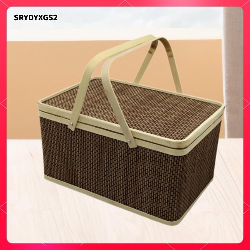 [สรีดี้xgs2] ตะกร้าสานไม้ไผ่ตะกร้าบรรจุของขวัญสําหรับขนมงานเลี้ยงขนมไหว้พระจันทร์ | Shopee Thailand