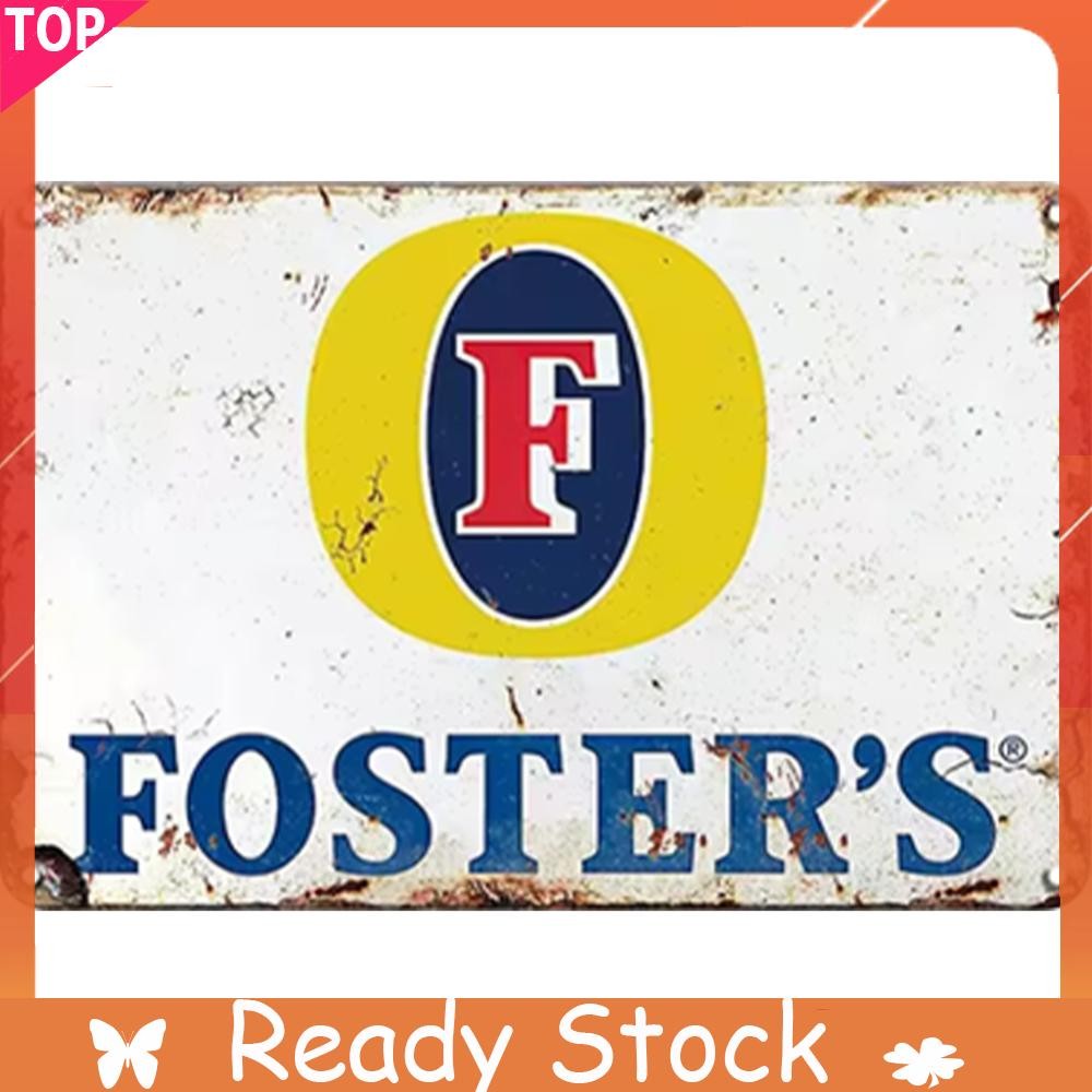 โลหะ Foster s Beer Tin Sign ภาพวาดเหล็กสี่เหลี่ยม Wall Home Decor30x20 ...