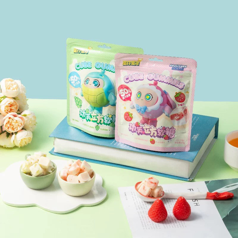 Haoliyuan Egg Boy Party Kung Fu Cube Gummy Green Flavour Children ...