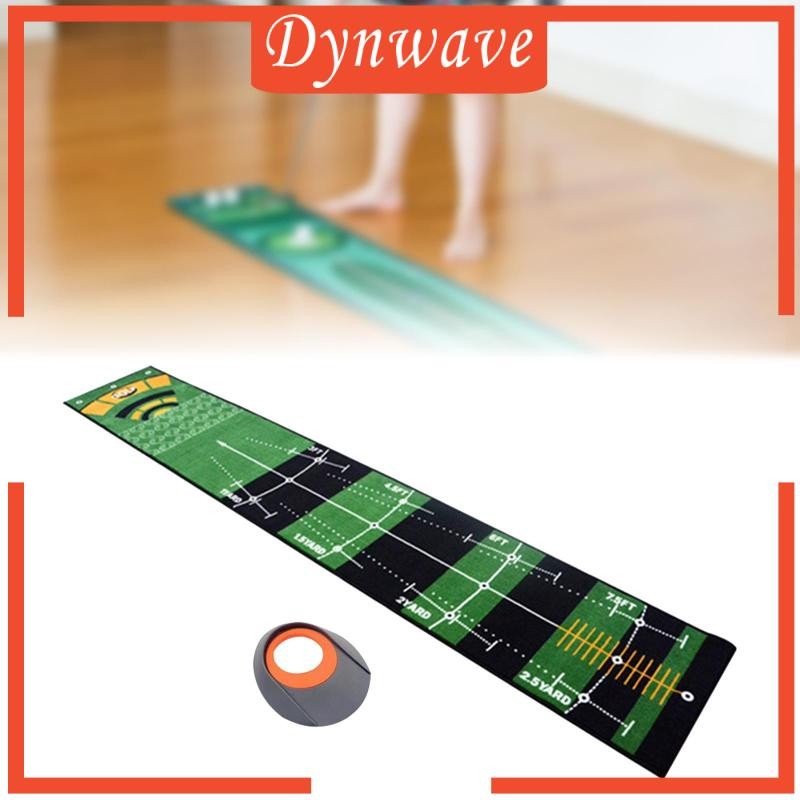 [Dynwave] Golf Putting Green Mat Golf Hitting Mat ปรับปรุงทักษะพรมกอล์ฟ | Shopee Thailand