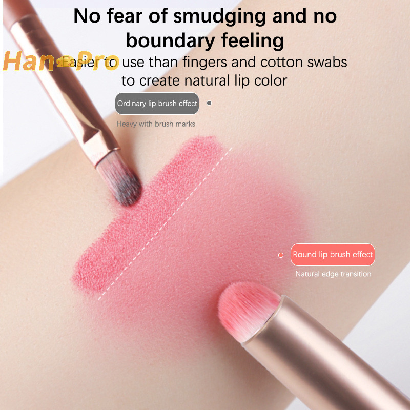 Hanpro> แปรงแต่งหน้า ด้ามจับเพชร ใส หัวกลม สําหรับทาลิปสติก คอนซีลเลอร์ ...