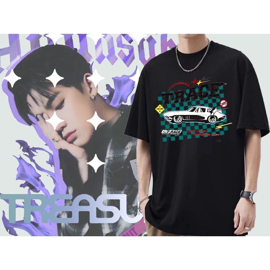 เสื้อยืดผ้าฝ้าย พิมพ์ลาย Kpop TREASURE TRUZ COLLECTION CHILLI ROMY ROMY ...