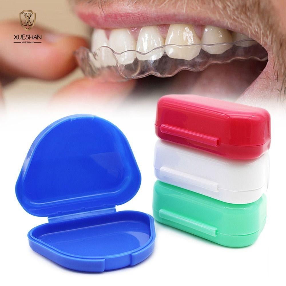 Xueshan Retainer , แบบพกพาหลายสีฟันปลอมถาด Box, Mouth Guard พลาสติกฟัน ...
