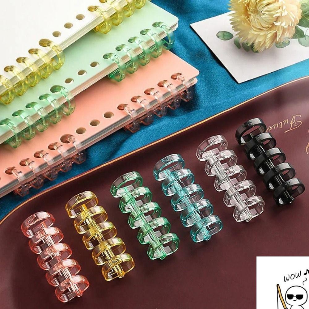 10 ชิ ้ น Binder Rings, Binding Spines Snap แยกการเรียนรู ้ การ ์ ดหลวม ...