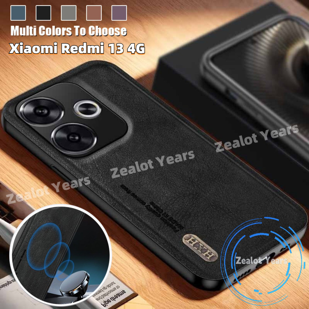 เคสหนังหรูหราสําหรับ Xiaomi Redmi 13 4G Redme 13 2024 เคสโทรศัพท ์ กัน ...