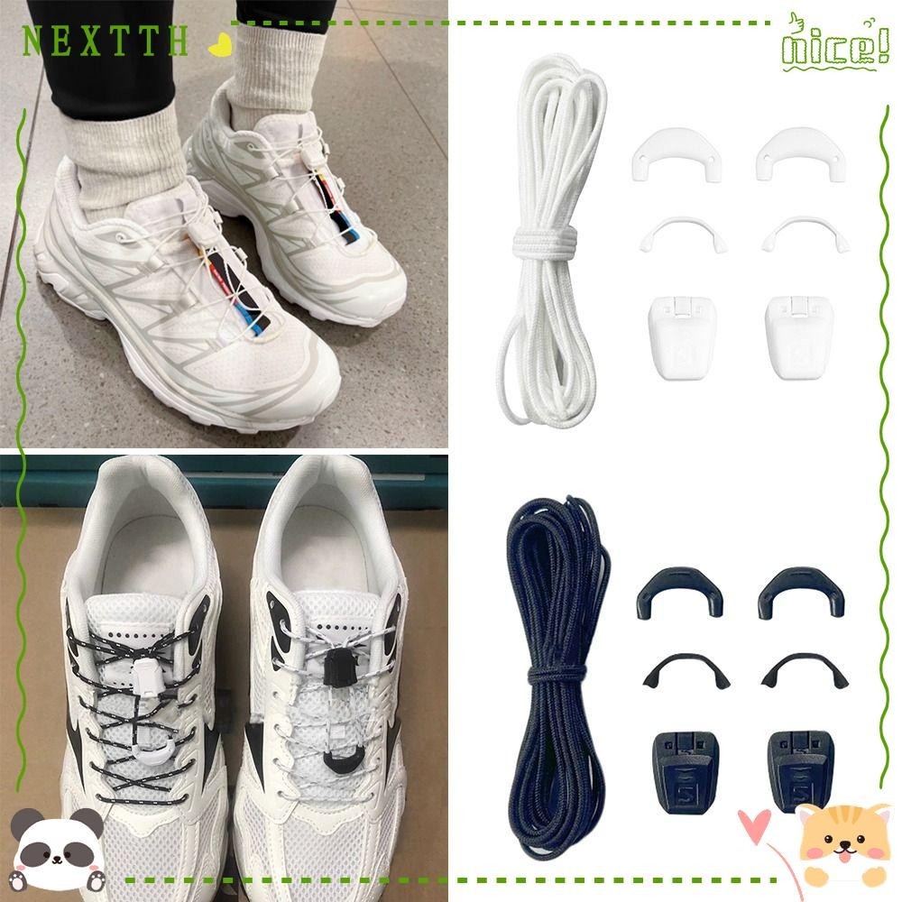 Nextth Quick lace Kit, Casual Fabric Round Tennis laces, Soft No tie ...