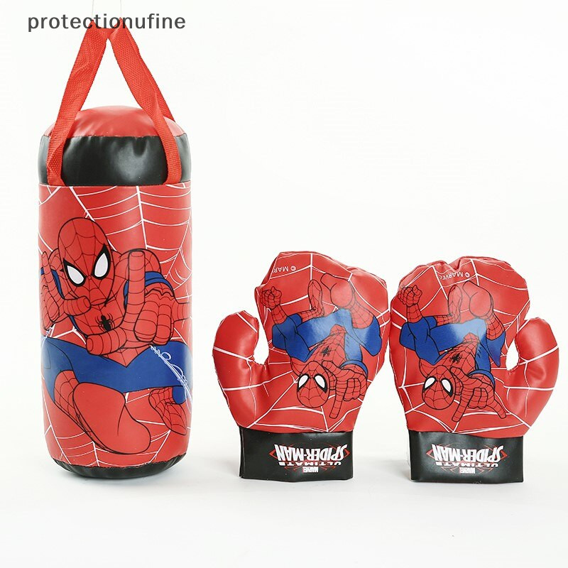 Prne Spiderman ของเล่นเด็กรูปถุงมือกระสอบทรายของขวัญวันเกิดมวยกลางแจ้ง ...