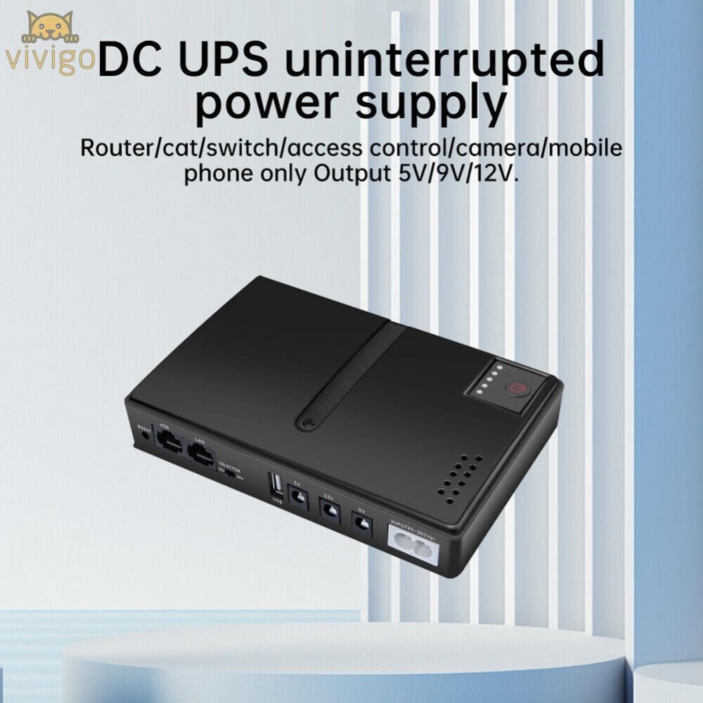 Portable DC UPS Uninterruptible Power Supply for Routers Phones 5V 9V ...