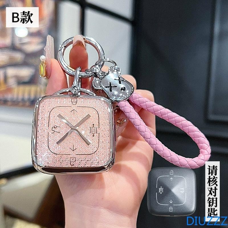 4 ปุ่ม Soft TPU รถ Remote Key สําหรับ ZEEKR 001 X 2021 2022 2023 ...