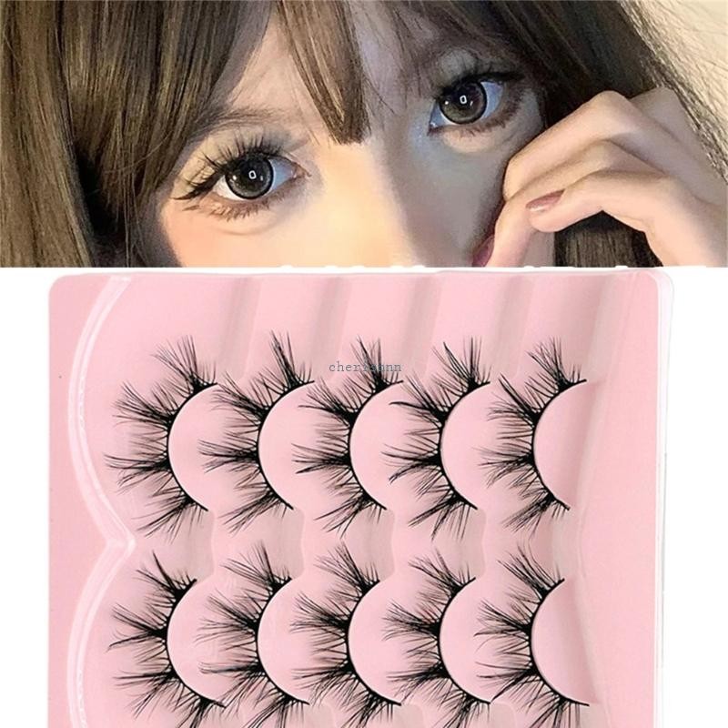 Ch* Fuzzy Volume ขนตาปลอม Cat Eye Faux Mink Lashes Foxes Eye ขนตาปลอม ...